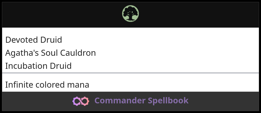 Devoted Druid | Agatha's Soul Cauldron | Incubation Druid