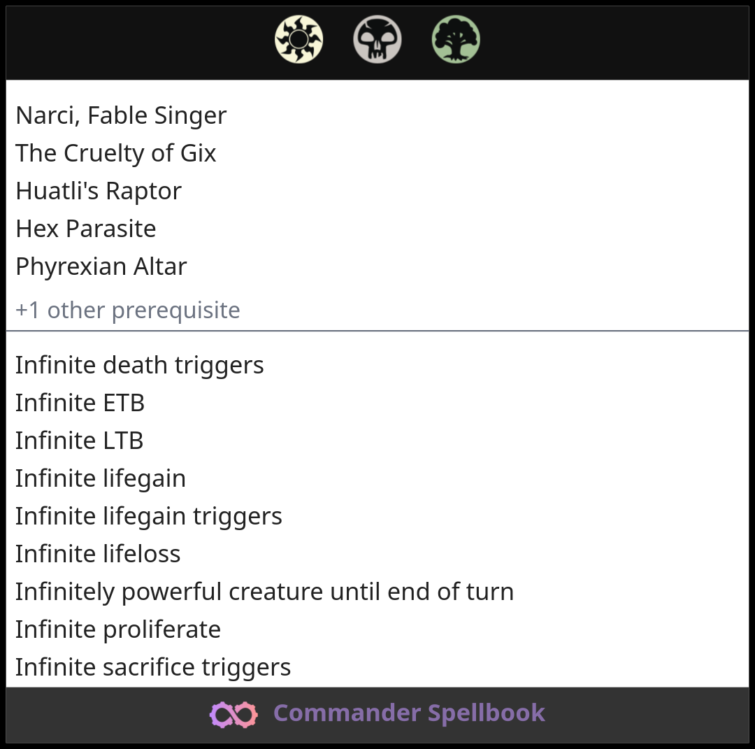 Narci, Fable Singer | The Cruelty of Gix | Huatli's Raptor (and two ...