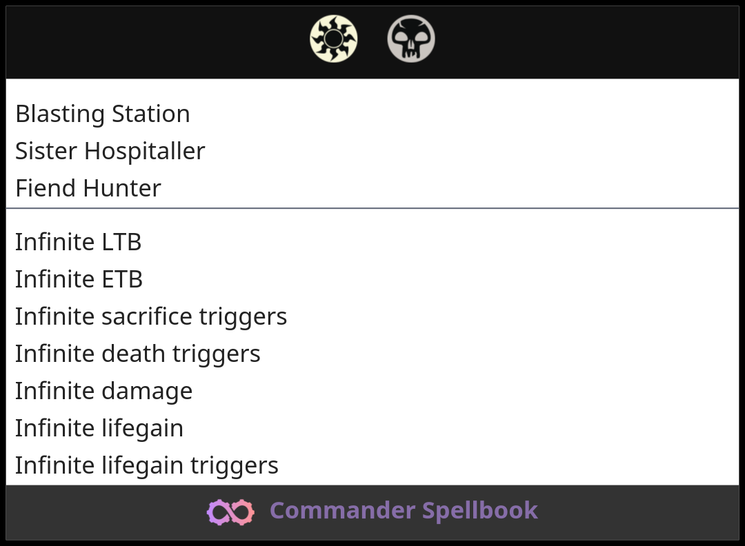 Blasting Station | Sister Hospitaller | Fiend Hunter