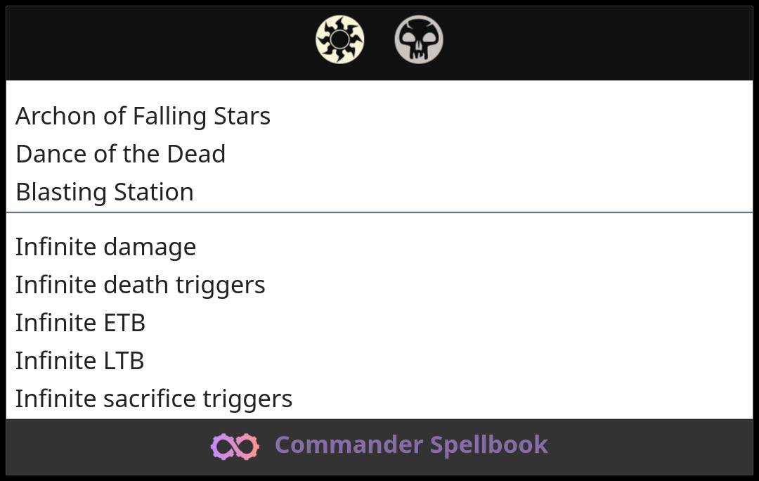 Archon of Falling Stars | Dance of the Dead | Blasting Station