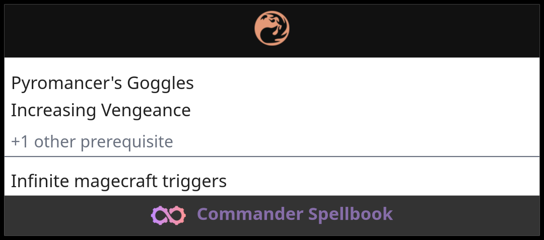 Pyromancer's Goggles | Increasing Vengeance