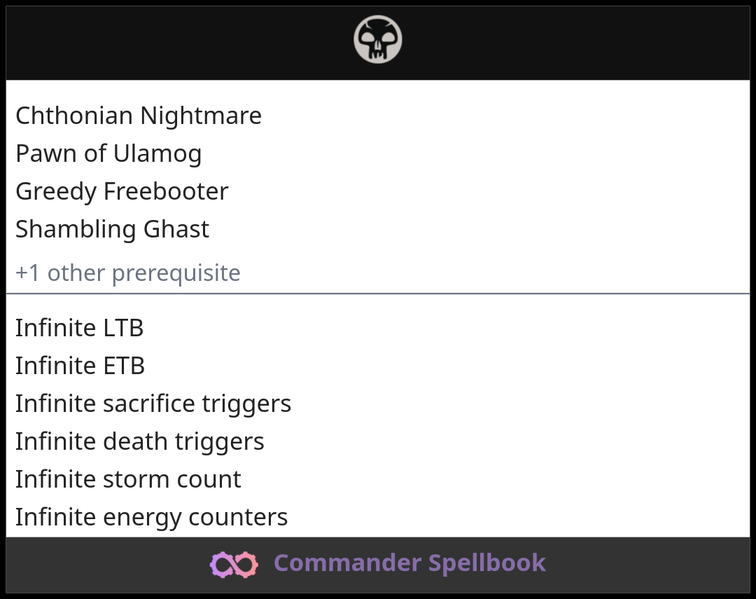 Chthonian Nightmare | Pawn of Ulamog | Greedy Freebooter (and one other ...