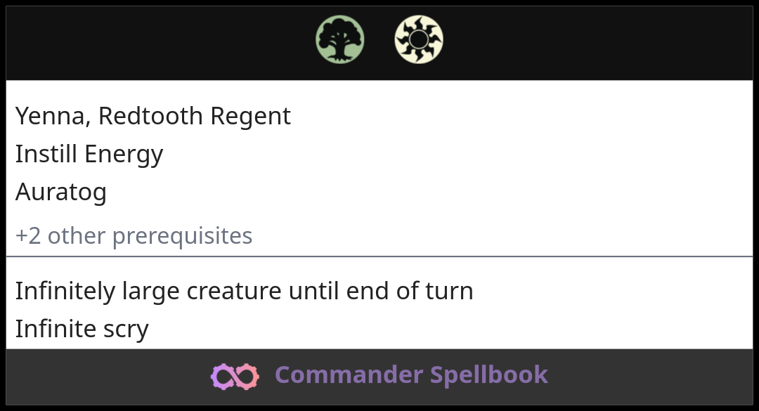 Yenna, Redtooth Regent | Instill Energy | Auratog