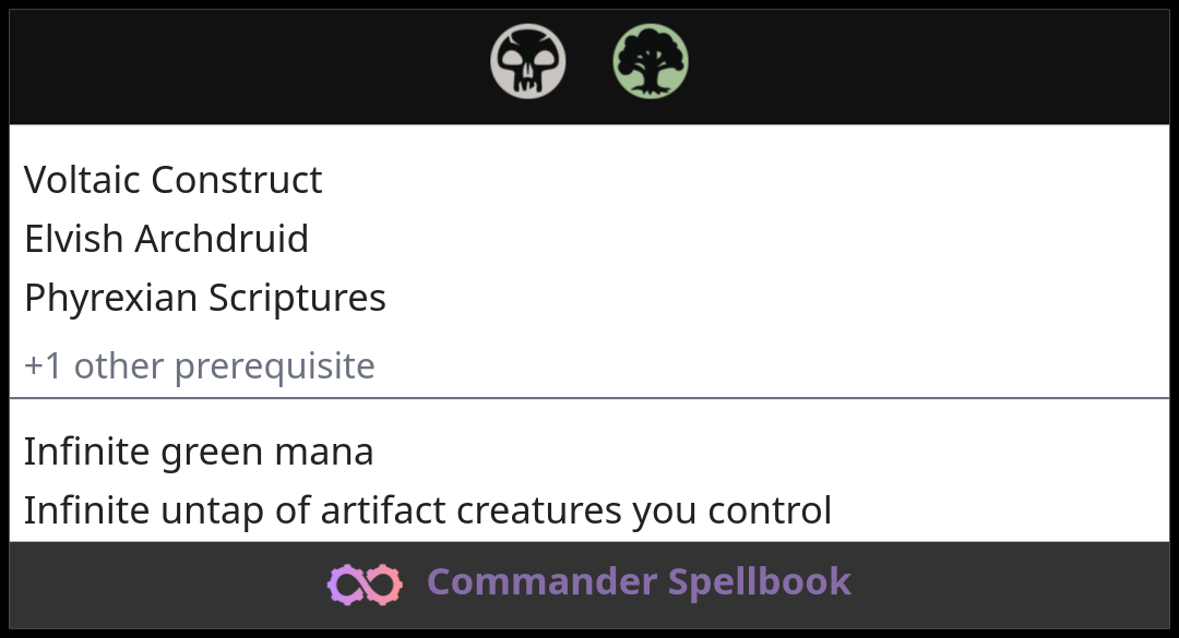 Voltaic Construct | Elvish Archdruid | Phyrexian Scriptures