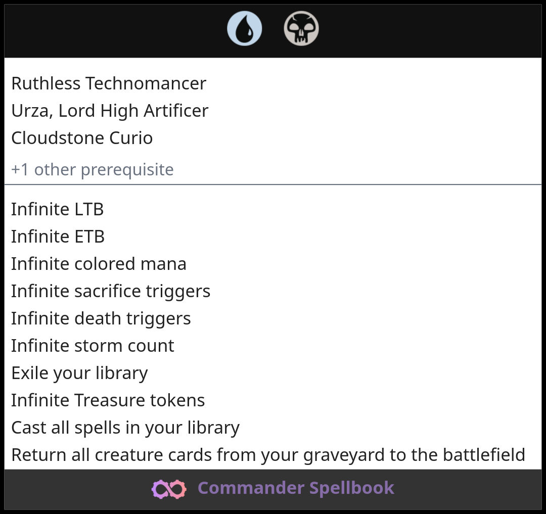 Ruthless Technomancer | Urza, Lord High Artificer | Cloudstone Curio
