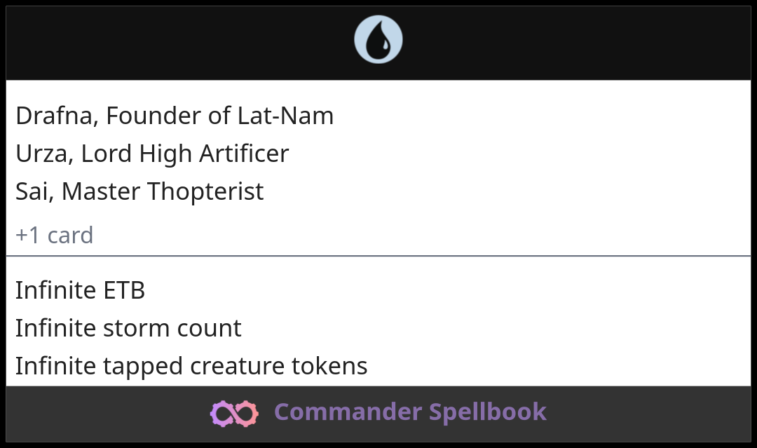 Drafna, Founder of Lat-Nam | Urza, Lord High Artificer | Sai, Master ...