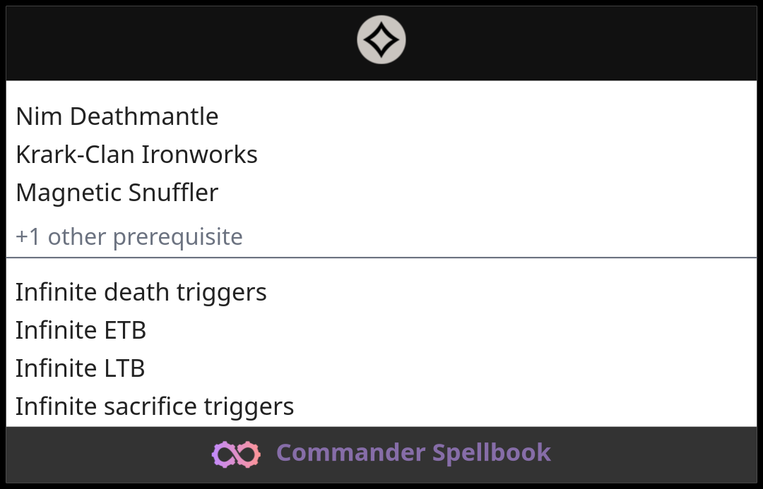 Nim Deathmantle | Krark-Clan Ironworks | Magnetic Snuffler
