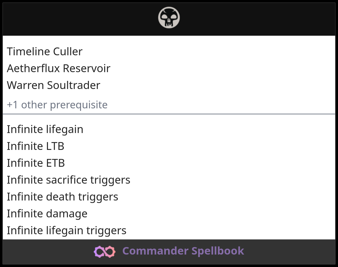 Timeline Culler | Aetherflux Reservoir | Warren Soultrader
