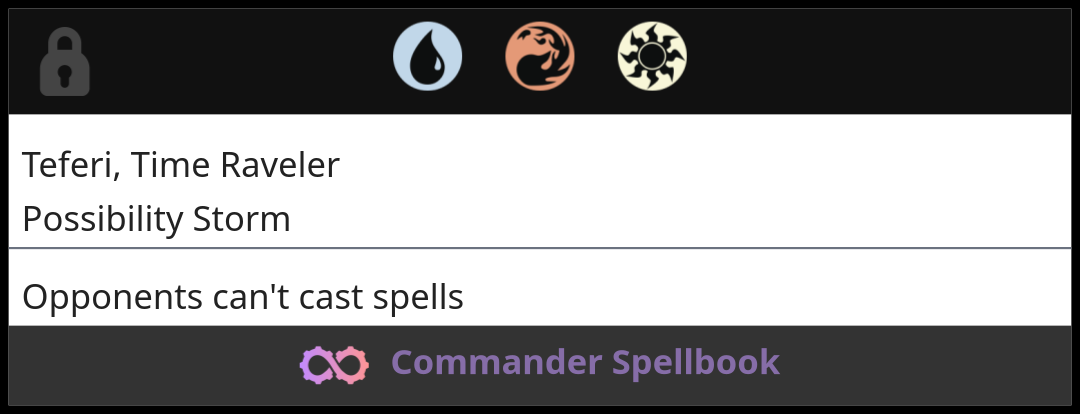 Teferi, Time Raveler | Possibility Storm