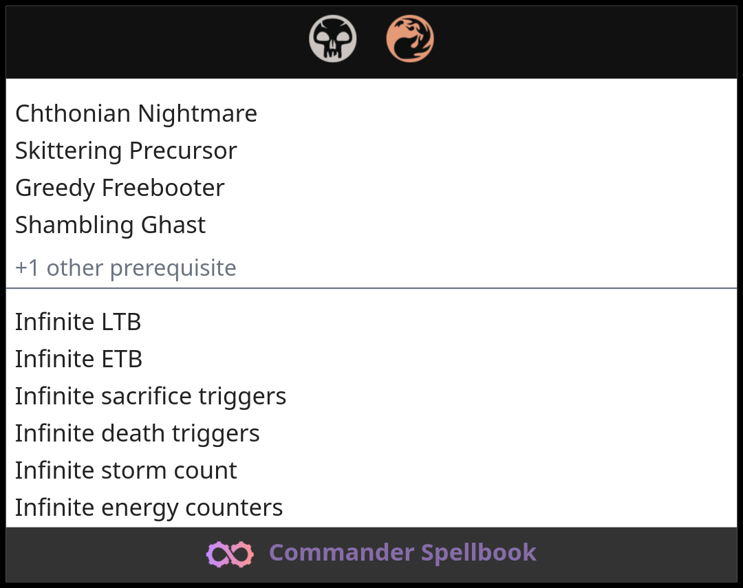 Chthonian Nightmare | Skittering Precursor | Greedy Freebooter (and one ...