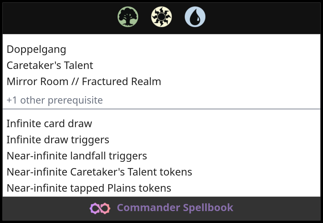 Doppelgang | Caretaker's Talent | Mirror Room // Fractured Realm