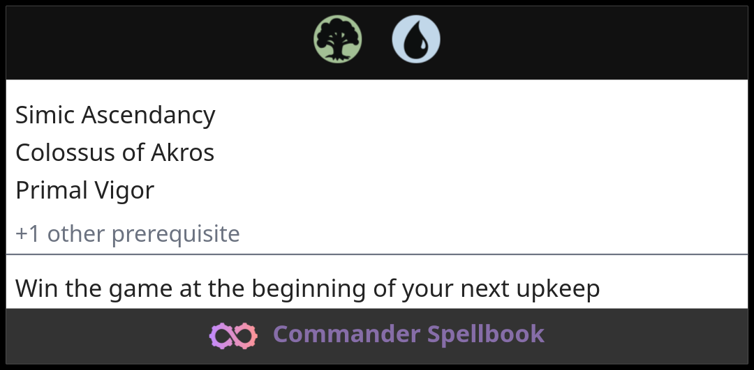 Simic Ascendancy | Colossus of Akros | Primal Vigor