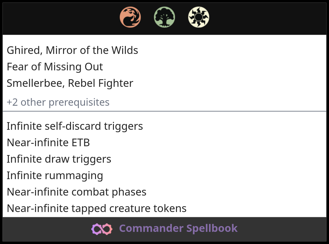 Ghired, Mirror of the Wilds | Fear of Missing Out | Smellerbee, Rebel ...