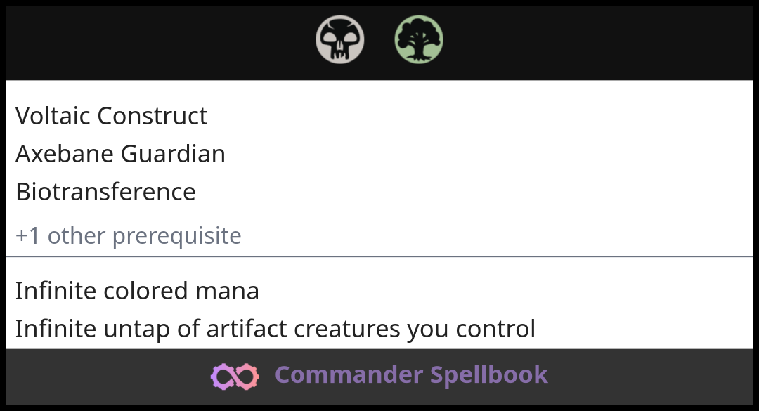 Voltaic Construct | Axebane Guardian | Biotransference