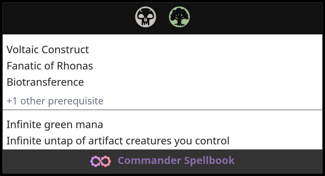 Voltaic Construct | Fanatic of Rhonas | Biotransference