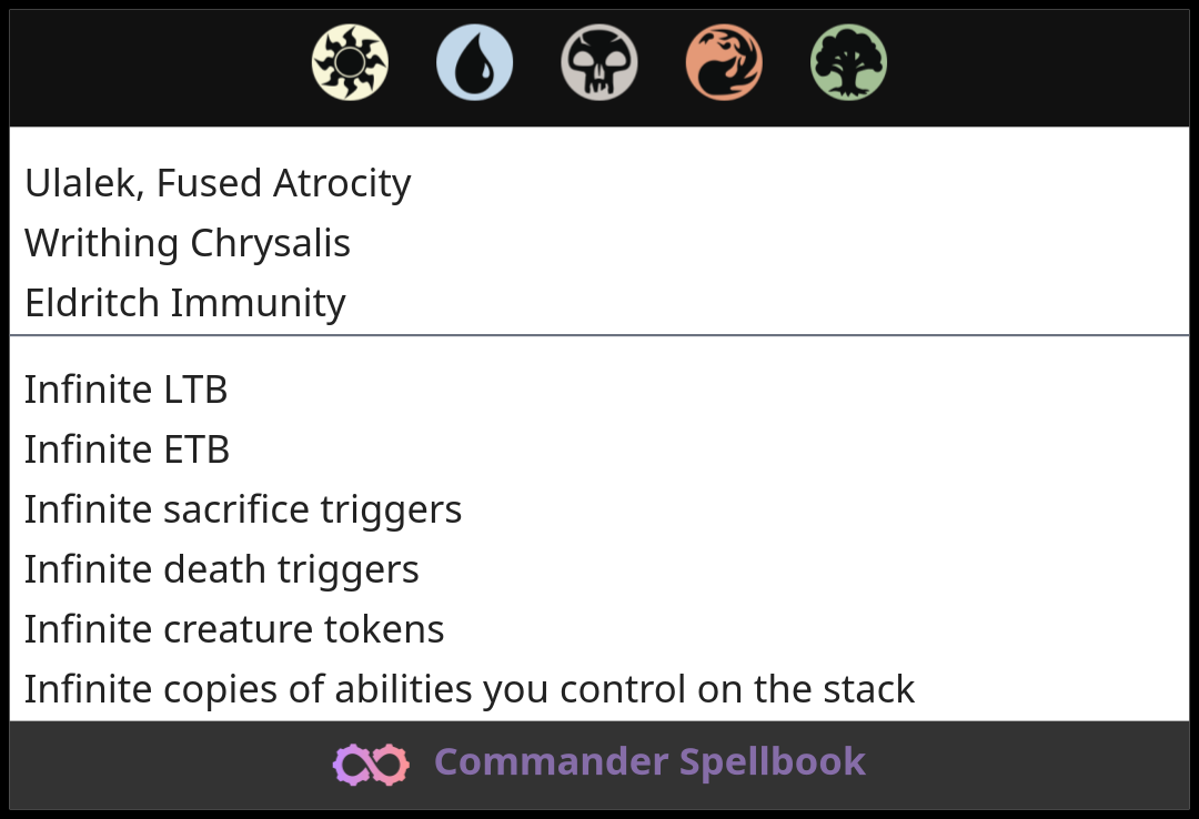 Ulalek, Fused Atrocity | Writhing Chrysalis | Eldritch Immunity