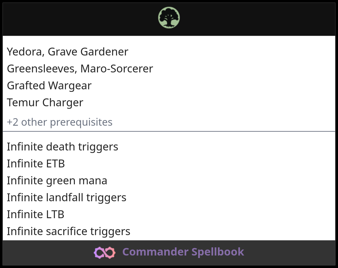 Yedora, Grave Gardener | Greensleeves, Maro-Sorcerer | Grafted Wargear ...
