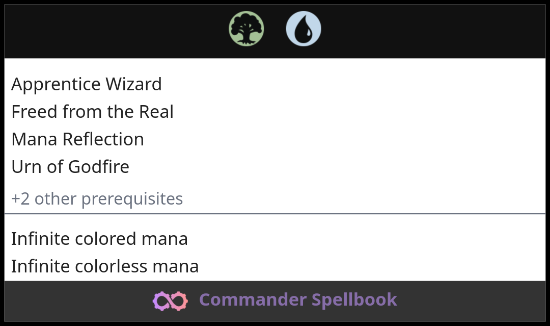 Apprentice Wizard | Freed from the Real | Mana Reflection (and one ...