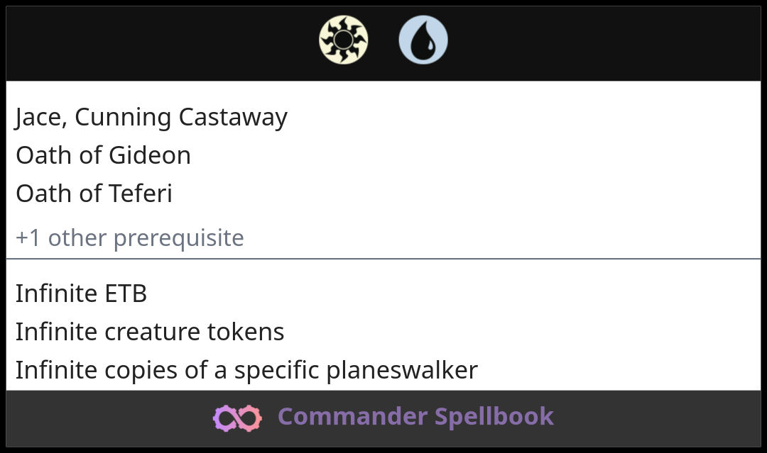 Jace, Cunning Castaway | Oath of Gideon | Oath of Teferi