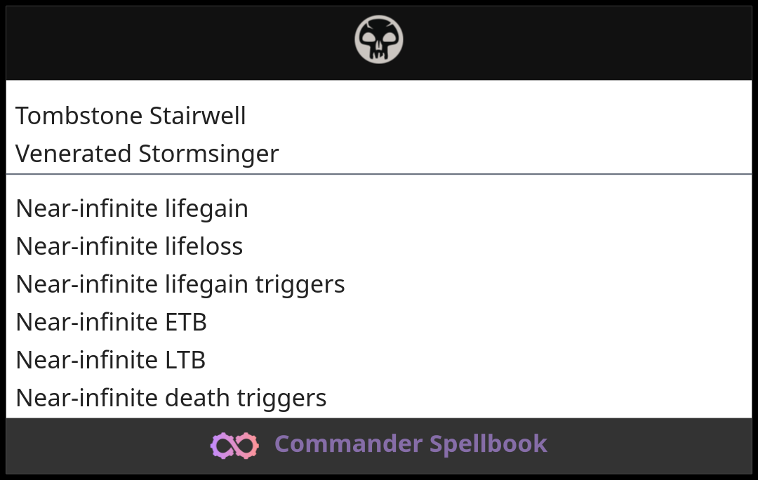 Tombstone Stairwell | Venerated Stormsinger