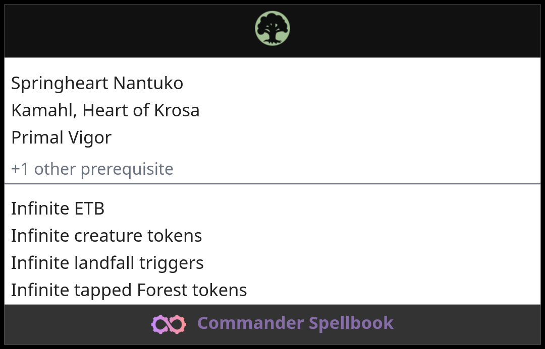 Springheart Nantuko | Kamahl, Heart of Krosa | Primal Vigor