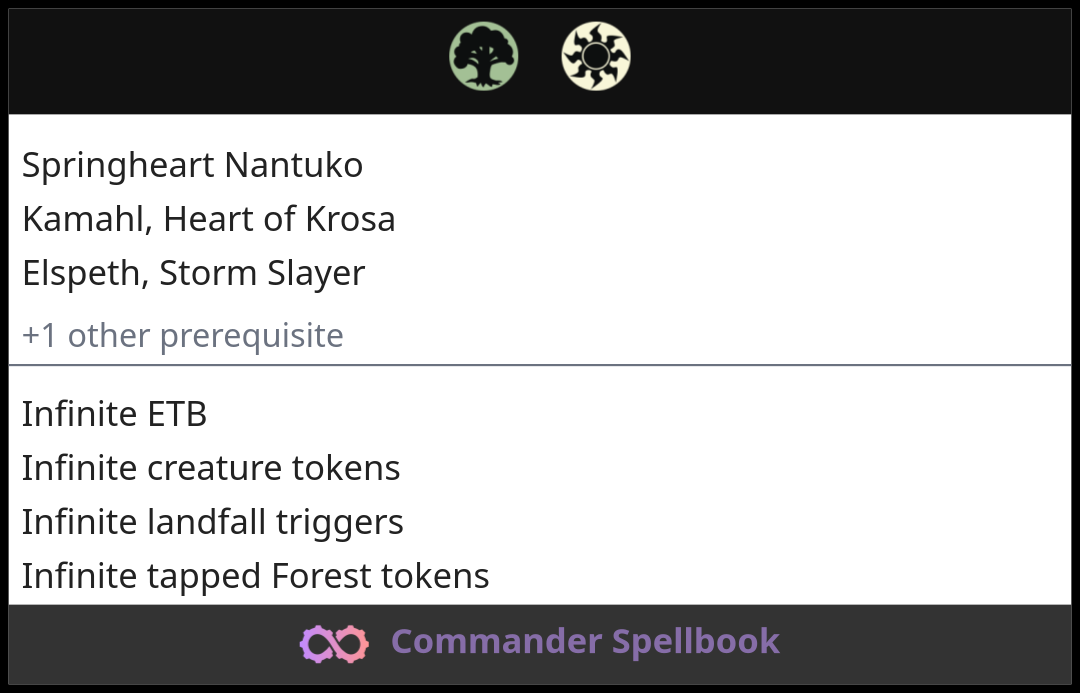 Springheart Nantuko | Kamahl, Heart of Krosa | Elspeth, Storm Slayer