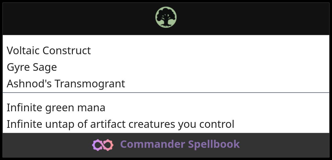 Voltaic Construct | Gyre Sage | Ashnod's Transmogrant