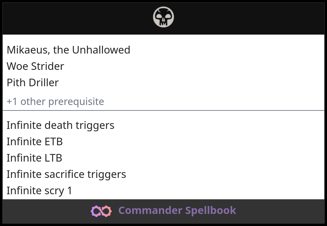 Mikaeus, the Unhallowed | Woe Strider | Pith Driller
