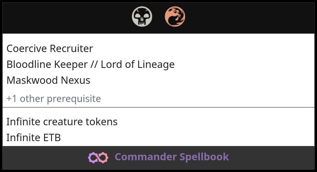 Coercive Recruiter | Bloodline Keeper // Lord of Lineage | Maskwood Nexus