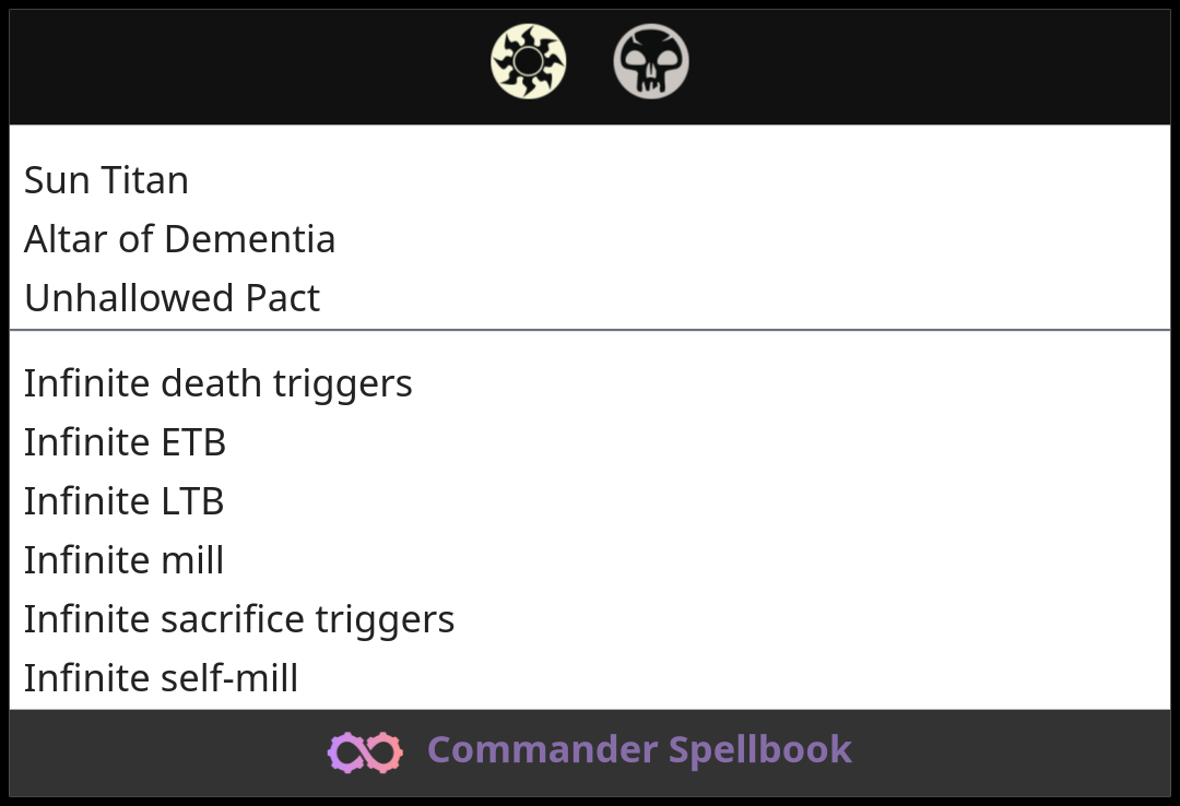 Sun Titan | Unhallowed Pact | Altar of Dementia