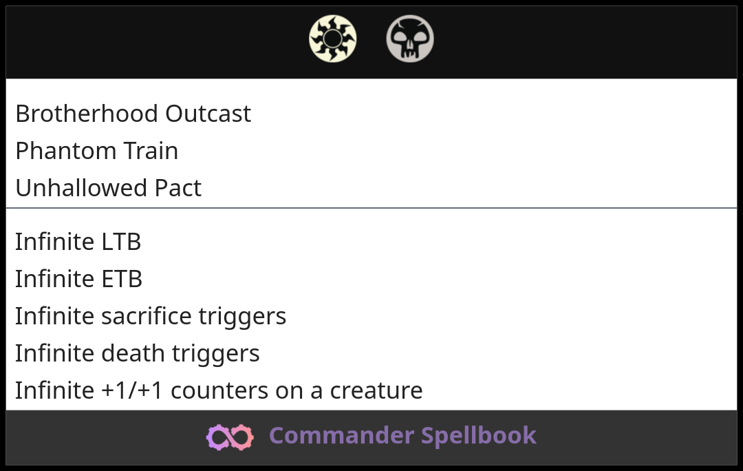 Brotherhood Outcast | Phantom Train | Unhallowed Pact