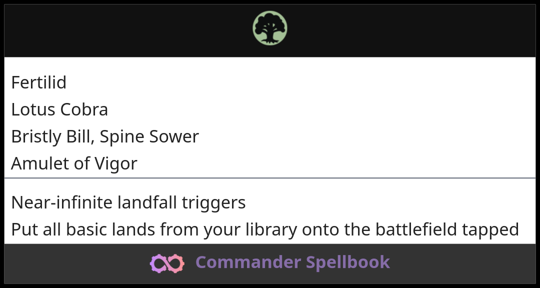 Fertilid | Lotus Cobra | Bristly Bill, Spine Sower (and one other card)
