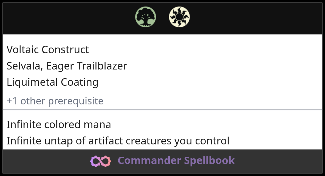 Voltaic Construct | Selvala, Eager Trailblazer | Liquimetal Coating
