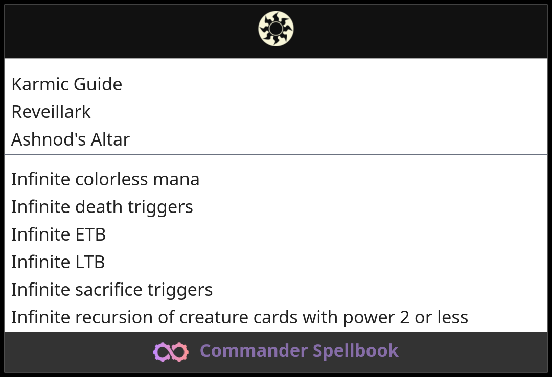 Karmic Guide | Reveillark | Ashnod's Altar