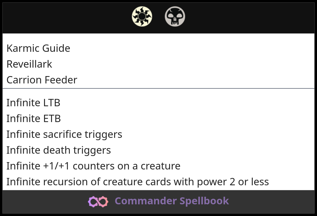 Karmic Guide | Reveillark | Carrion Feeder