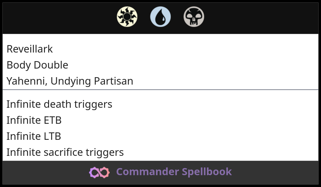 Reveillark | Body Double | Yahenni, Undying Partisan