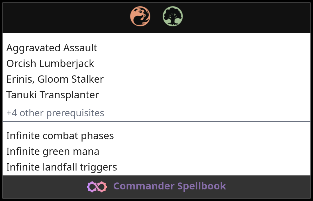 Aggravated Assault | Orcish Lumberjack | Erinis, Gloom Stalker (and one ...