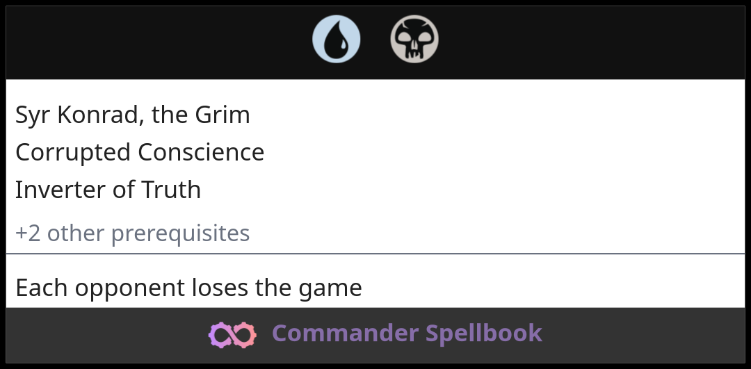 Syr Konrad, the Grim | Corrupted Conscience | Inverter of Truth