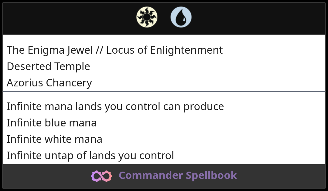 The Enigma Jewel // Locus of Enlightenment | Deserted Temple | Azorius ...
