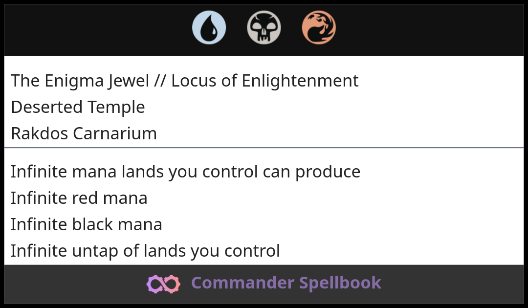 The Enigma Jewel // Locus of Enlightenment | Deserted Temple | Rakdos ...