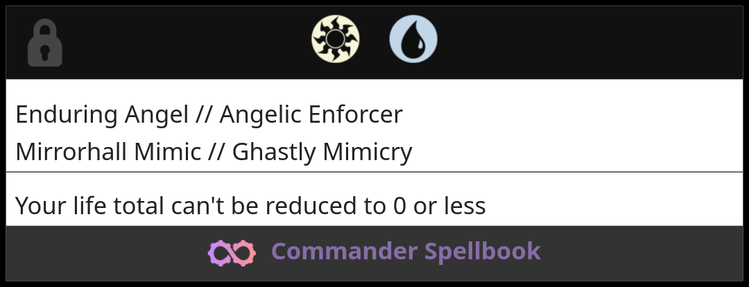 Enduring Angel // Angelic Enforcer | Mirrorhall Mimic // Ghastly Mimicry