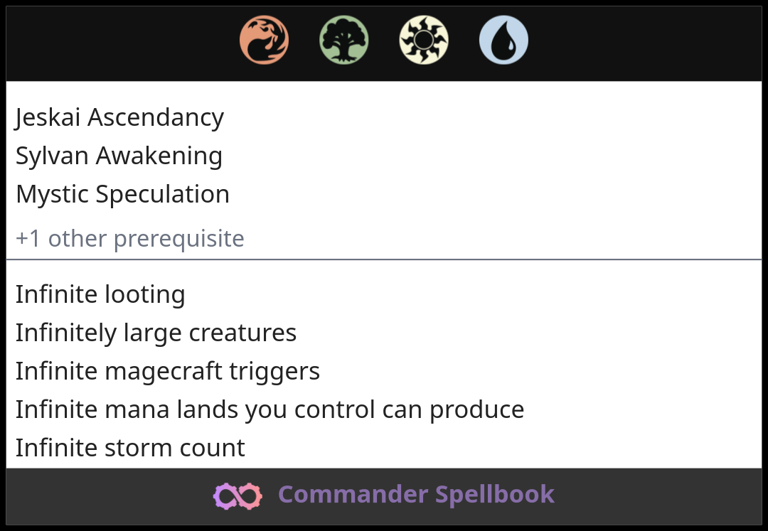 Jeskai Ascendancy | Sylvan Awakening | Mystic Speculation