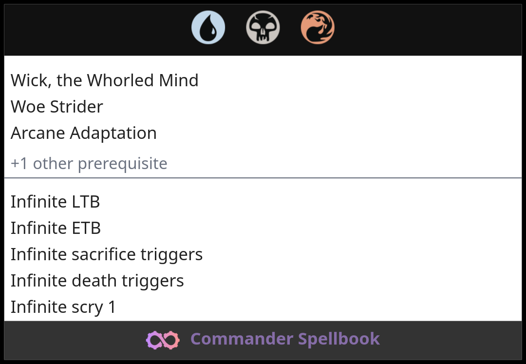 Wick, the Whorled Mind | Woe Strider | Arcane Adaptation