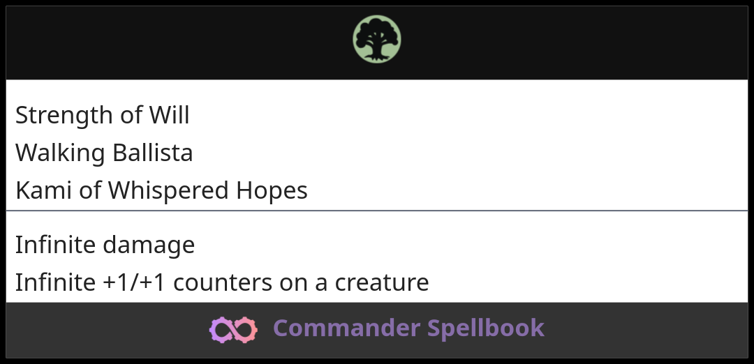 Strength of Will | Walking Ballista | Kami of Whispered Hopes