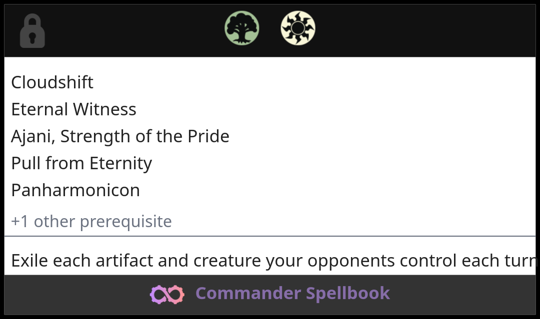 Cloudshift | Eternal Witness | Ajani, Strength of the Pride (and two ...