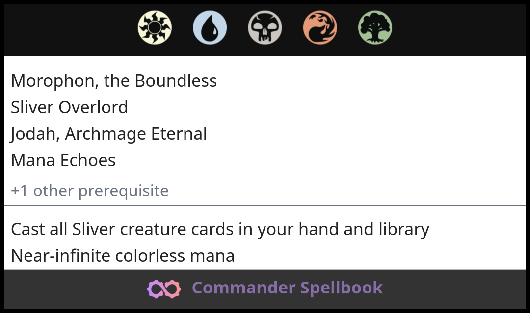 Morophon, the Boundless | Sliver Overlord | Jodah, Archmage Eternal ...