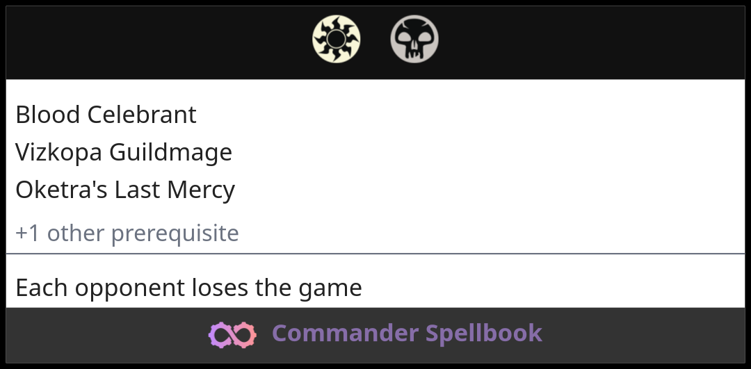 Blood Celebrant | Vizkopa Guildmage | Oketra's Last Mercy