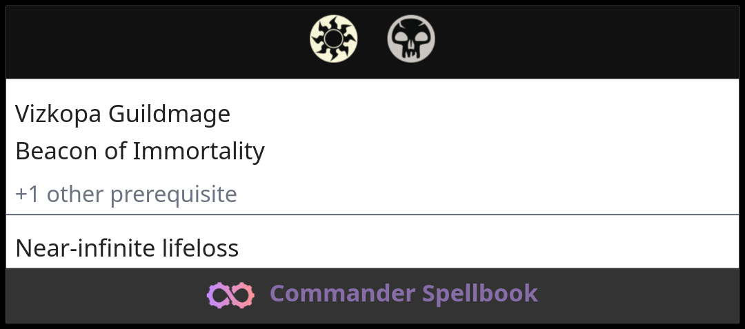 Vizkopa Guildmage | Beacon of Immortality