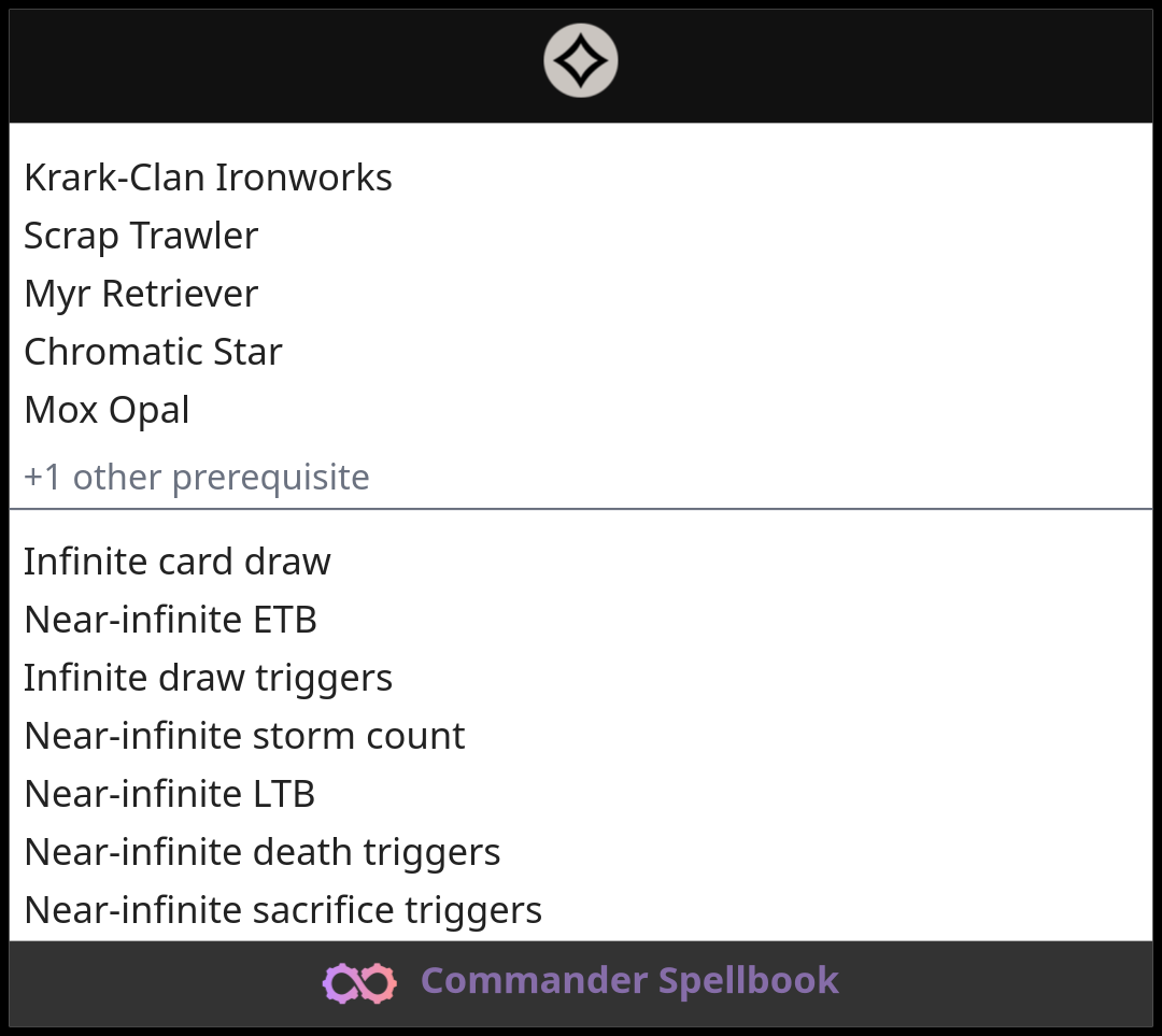 Krark-Clan Ironworks | Scrap Trawler | Myr Retriever (and two other cards)