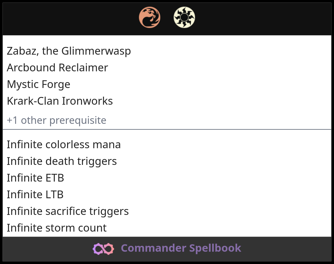 Zabaz, the Glimmerwasp | Arcbound Reclaimer | Mystic Forge (and one ...